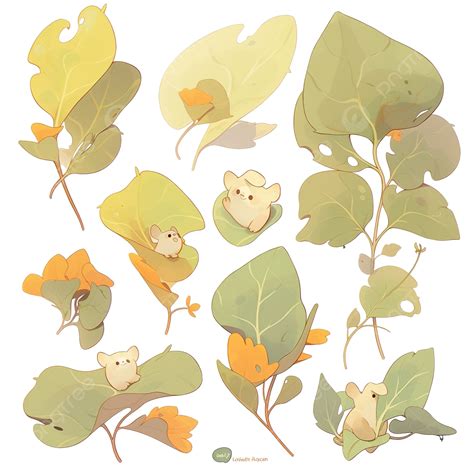귀여운 나뭇잎 그림 잎 자연 만화 Png 일러스트 및 이미지 에 대한 무료 다운로드 Pngtree