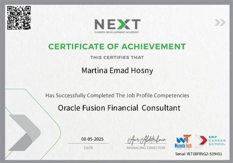 Oraclefusion Erpconsultant Oraclecloud Nextacademy Financialsystems… Martina Emad 27