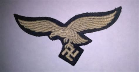 Wwii Nazi Luftwaffe Eagle And Swastika Patch Original 1921966783