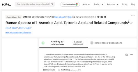 Raman Spectra Of L Ascorbic Acid Tetronic Acid And Related Compounds 1