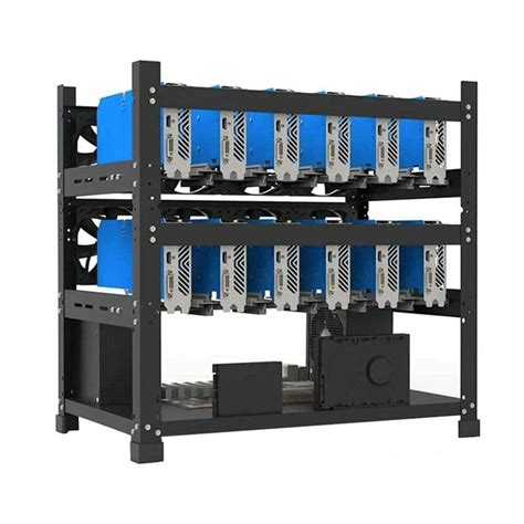 6 8 12 Gpu Mining Rig Open Air Steel Miner Rig Case Parts Frame Crypto Coin Rack 74 99