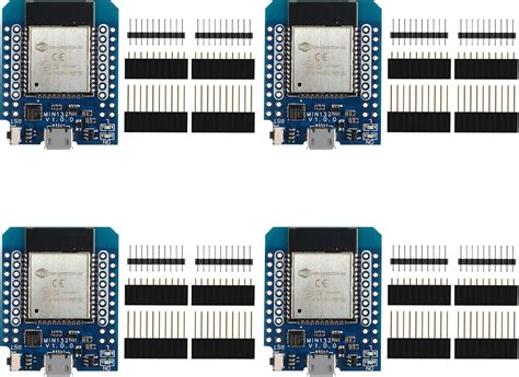 Diann 4pcs D1 Mini Nodemcu Esp32 Esp Wroom 32 Wlan Wifi Bluetooth Iot Development