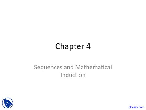 Mathematical Induction Discrete Mathematical Structures Lecture