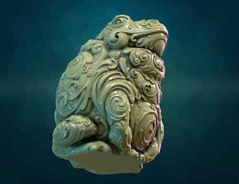 Ornate Toad Frog 3d Model By Skazok