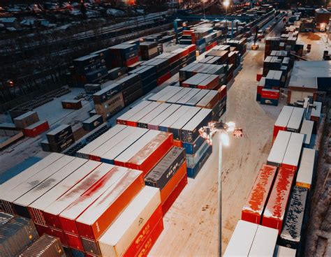 Мачтовое освещение контейнерного терминала - видео проекта