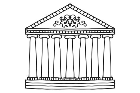 Classic Architecture Building With Colum Graphic By Onyxproj · Creative