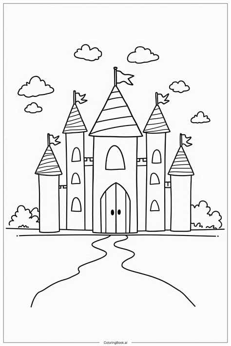 공주 성 무도회장 색칠하기 페이지 무료 Pdfandpng 인쇄 가능