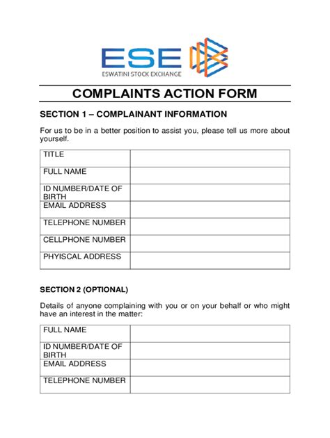 Fillable Online Ese Complaints Handling Procedure Manual Fax Email Print Pdffiller