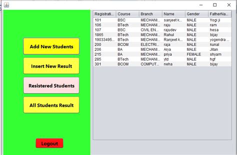 Github Ranjeetmehtastudent Result Management System