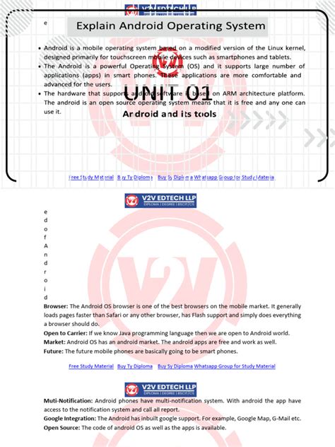 Mad V2v Notes Pdf Android Operating System Java Programming