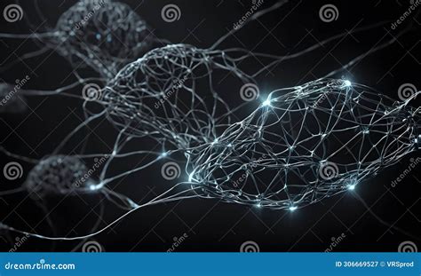Neural Network Of The Brain Illuminated Ai Generated Stock Image Image Of Branched Brain