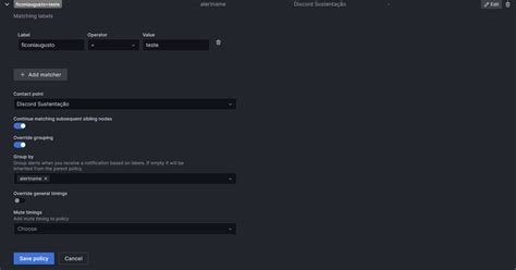 Communication Between Labels And Notification Policies Alerting