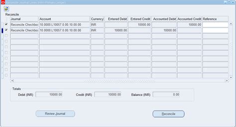 Oracle Ebs Reconcile Checkbox Gl Account Code Combinations