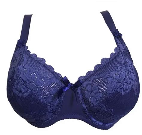 Plus Size Underwired Non Padded Ultra Thin Sexy Full Lace Coverage Big