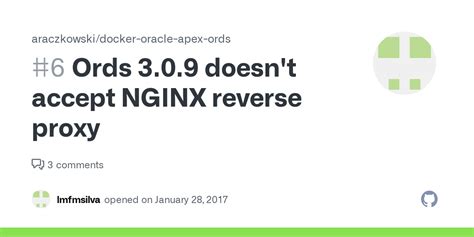 Ords 3 0 9 Doesn T Accept NGINX Reverse Proxy Issue 6 Araczkowski