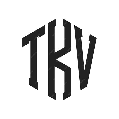 Premium Vector Tkv Logo Design Initial Letter Tkv Monogram Logo Using