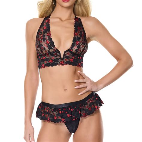 Heartbreaker Bralette And Thong Sincity Playwear