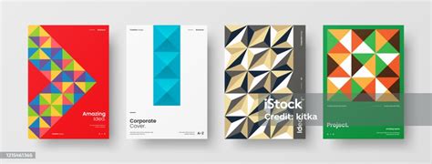 비즈니스 프리젠 테이션 벡터 A4 수직 방향 전면 페이지 모형 세트 기업 보고서 커버 추상 기하학적 일러스트 디자인 레이아웃 번들 회사 Id 브로셔 템플릿 컬렉션입니다 0