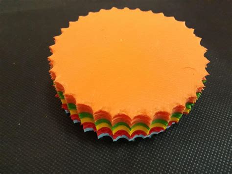 กระดาษสาห่อเหรียญโปรยทาน แบบปั๊มแล้ว สีพื้น