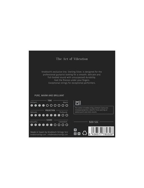 guitar strings knobloch sterling silver carbon cx 500ssc for sale