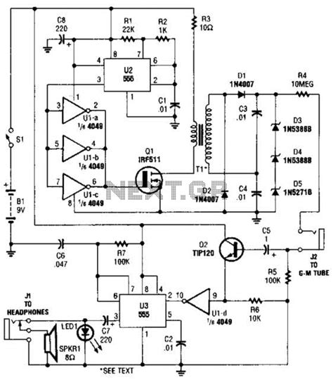 Diy Geiger Counter Circuit Diy Projects