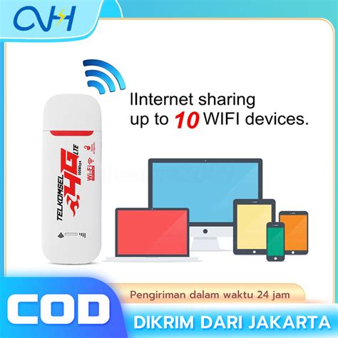 Jual 4G LTE USB Modem Dongle 500Mbps Unlocked Stick WiFi Router PC Universal Dongle 500Mbps