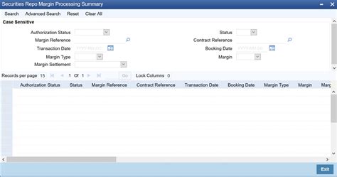 Securities Repo Margin Processing Summary Securities Repo Margin Processing Summary