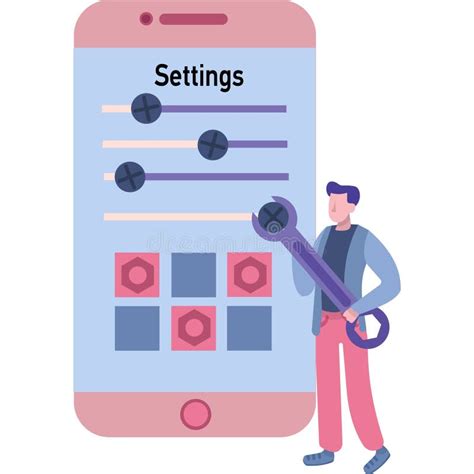 Mobile Settings Icon Phone App Setup Vector Stock Vector Illustration Of Phone Icon 361633734