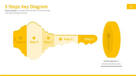 5 Steps Key PowerPoint Diagram SlideModel