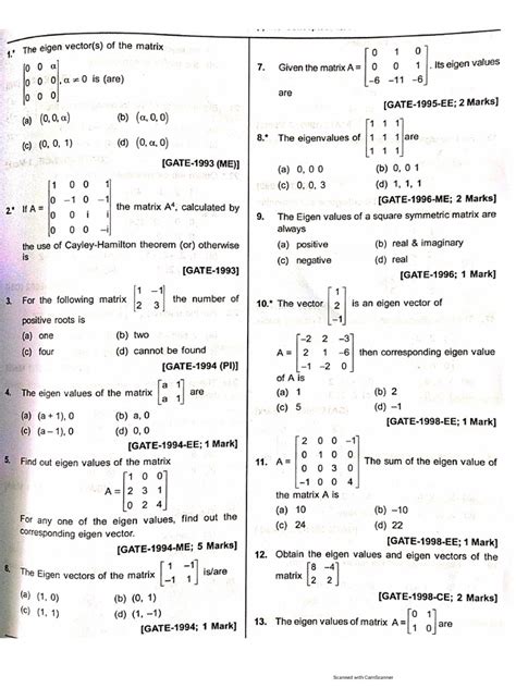 eigen values and vectors pdf