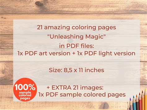 Unleashing Magic Coloring Book Printable Coloring Page For Adult Coloring Book Digital Download