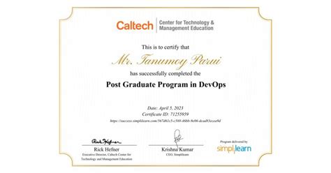 Tanumoy Parui On Linkedin Post Graduate Program In Devops • Mr Tanumoy Parui • Simplilearn