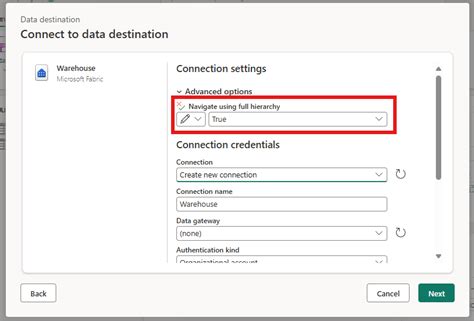 Dataflow Gen2 Data Destinations And Managed Settings Microsoft Fabric