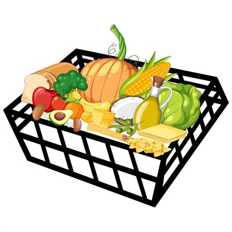 식료품 프리미엄 벡터