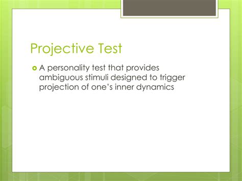 Ppt Projective Tests Powerpoint Presentation Free Download Id 2822196
