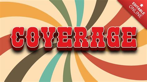 Coverage Editable Vintage Circus Style Text Effect Generator