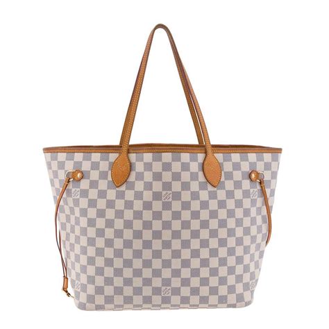 Lv Neverfull Damier Azur Mm