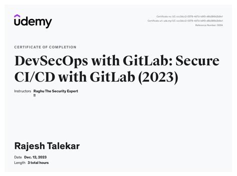 Udemy Gitlab Newbeginnings Rajesh Talekar
