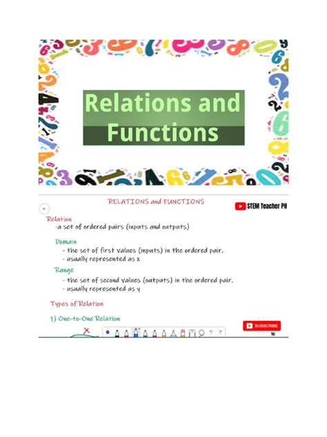 Function Relation Pdf