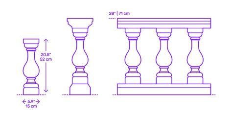 Baluster Oxford Dimensions And Drawings