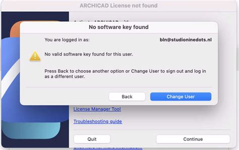 archicad no software key found after restart mac graphisoft community