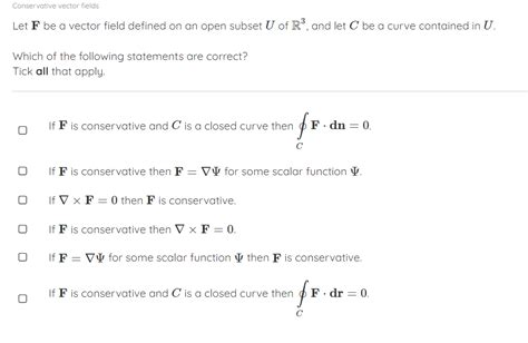 Solved Let F Be A Vector Field Defined On An Open Subset U Chegg Com