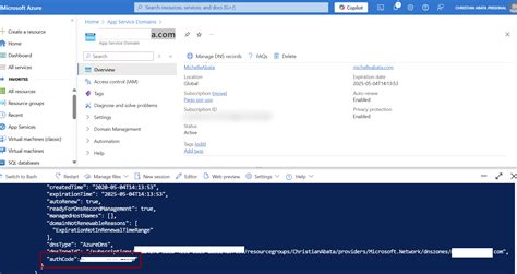 Transfer Azure Domain Christian Abata