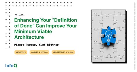 enhancing your definition of done can improve your minimum viable