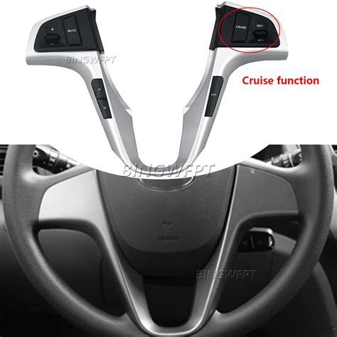고품질 스티어링 휠 오디오 볼륨 음악 크루즈 컨트롤 버튼 스위치 베로나 솔라리스용 Aliexpress