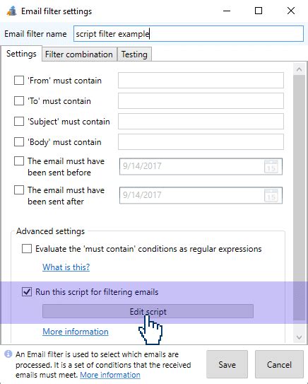 Using Scripts To Filter Emails Email Parser Software