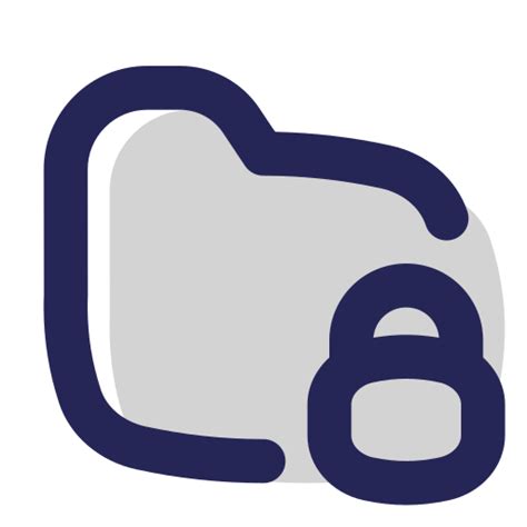 Folder Lock Locked Privacy Icon Download On Iconfinder