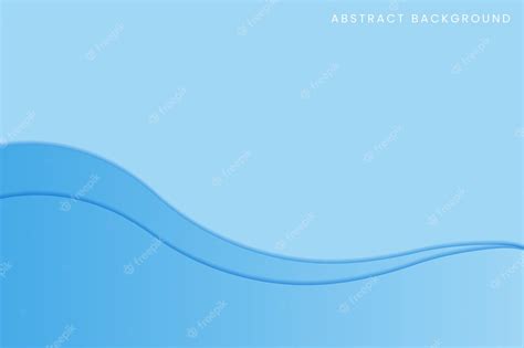 Premium Vector Abstract Gradient Blue Color Curve Wave Design