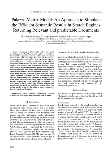 pdf stepping towards a semantic web search engine for accurate outcomes in favor of user