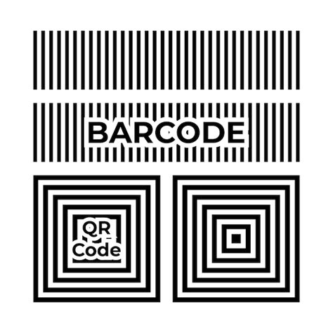 Premium Vector Sample Dummy Qr Code And Barcode Which Can Be Used As